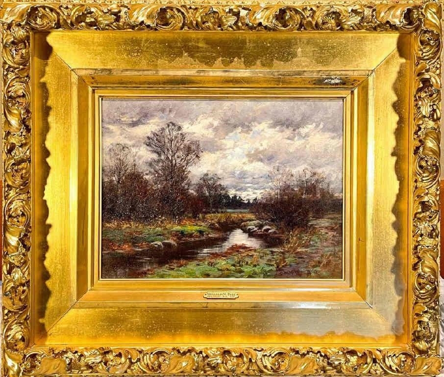 William Merritt Post | Untitled (Landscape with Stream) | MutualArt