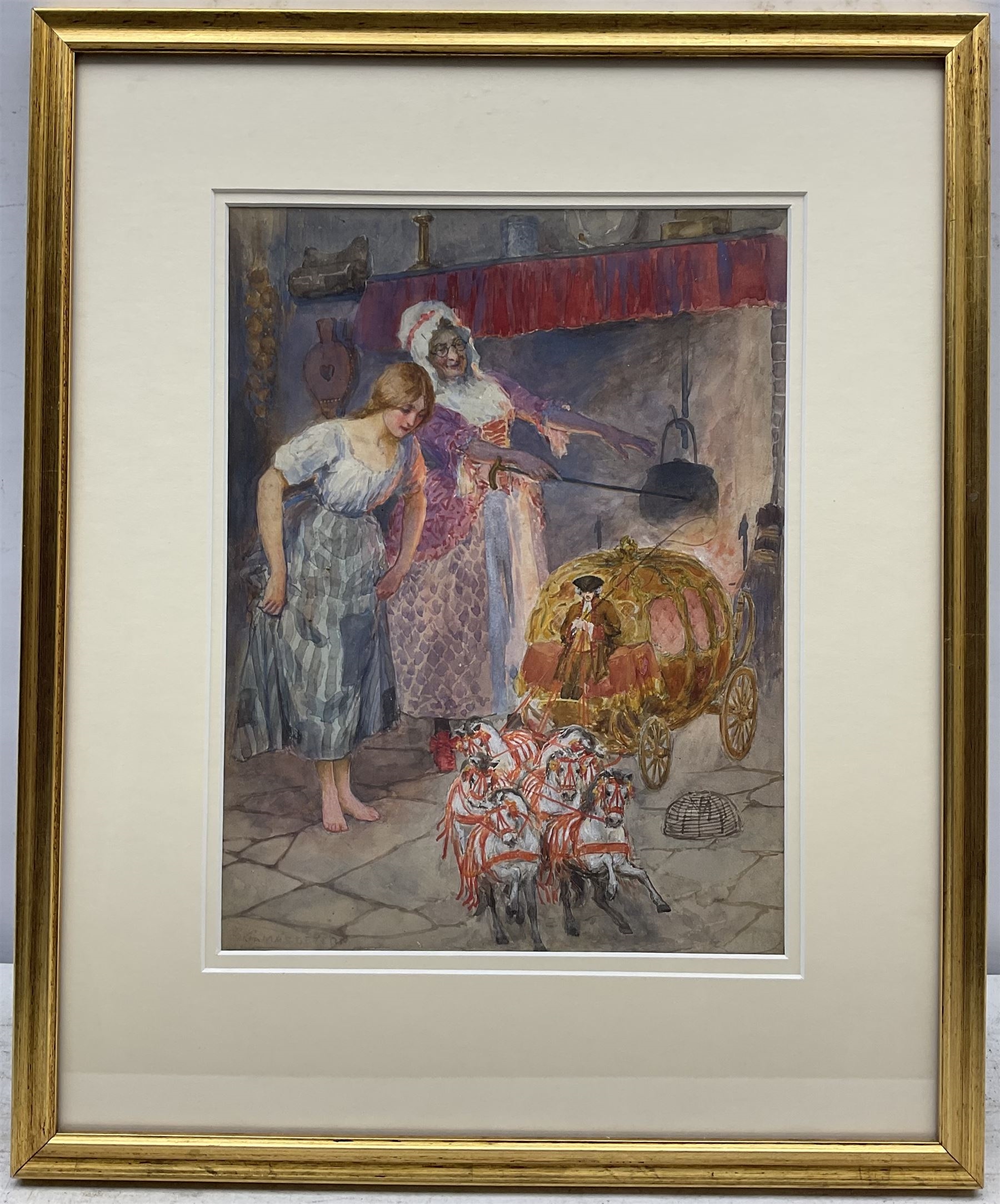 William Henry Margetson | Cinderella and the Fairy Godmother | MutualArt