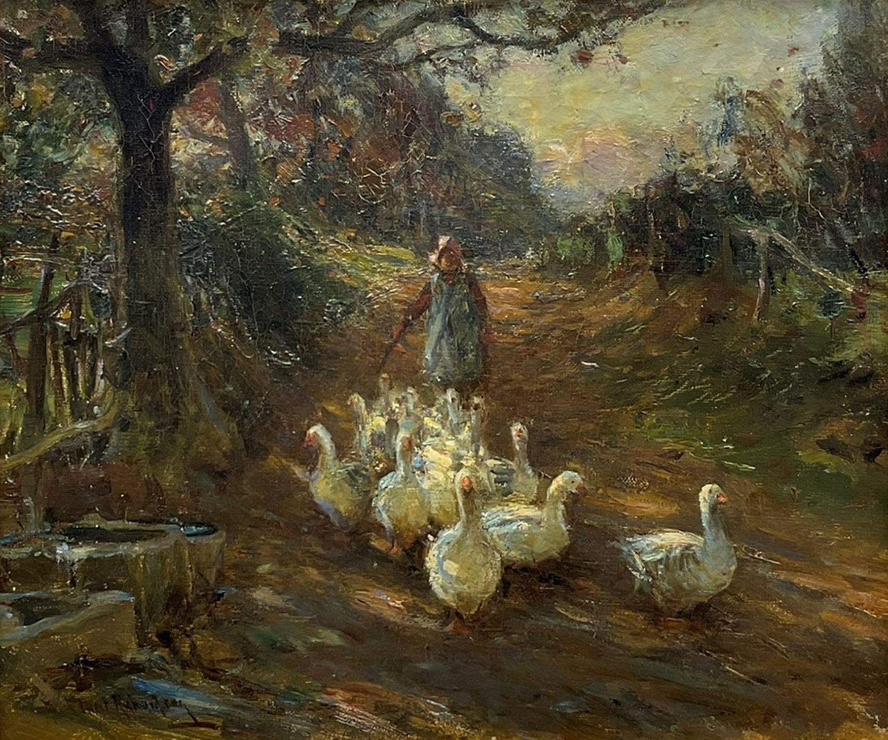 Frederick Stuart Richardson | The Goose Girl | MutualArt