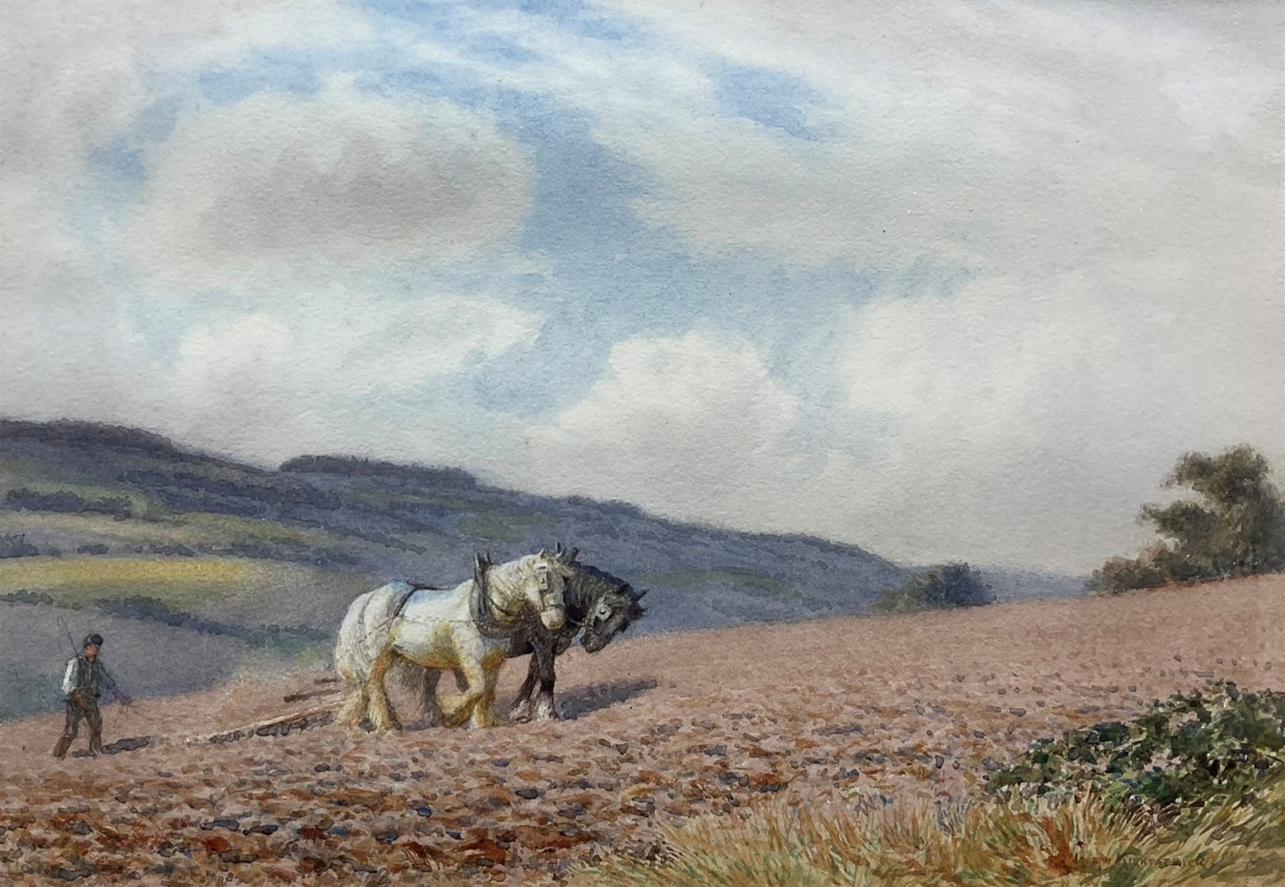 Joseph Kirkpatrick | Horses Harrowing the South Downs near Arundel ...