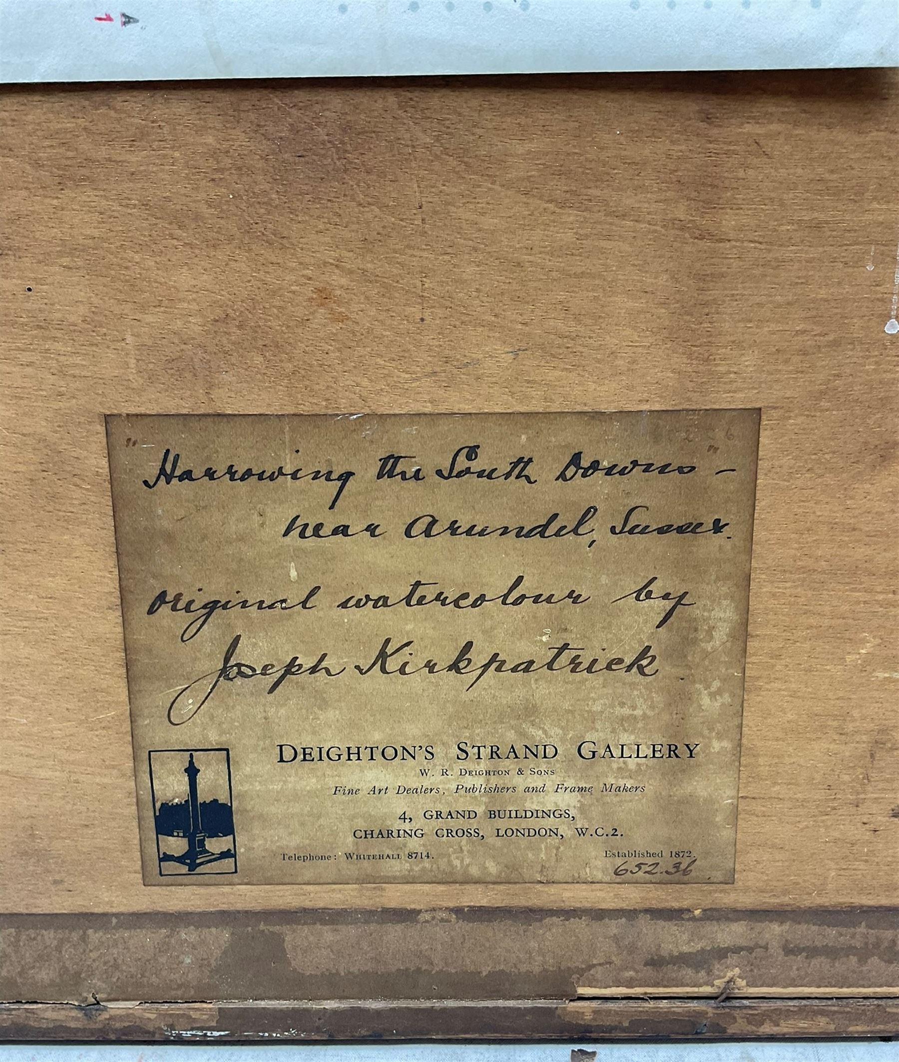 Joseph Kirkpatrick | Horses Harrowing the South Downs near Arundel ...