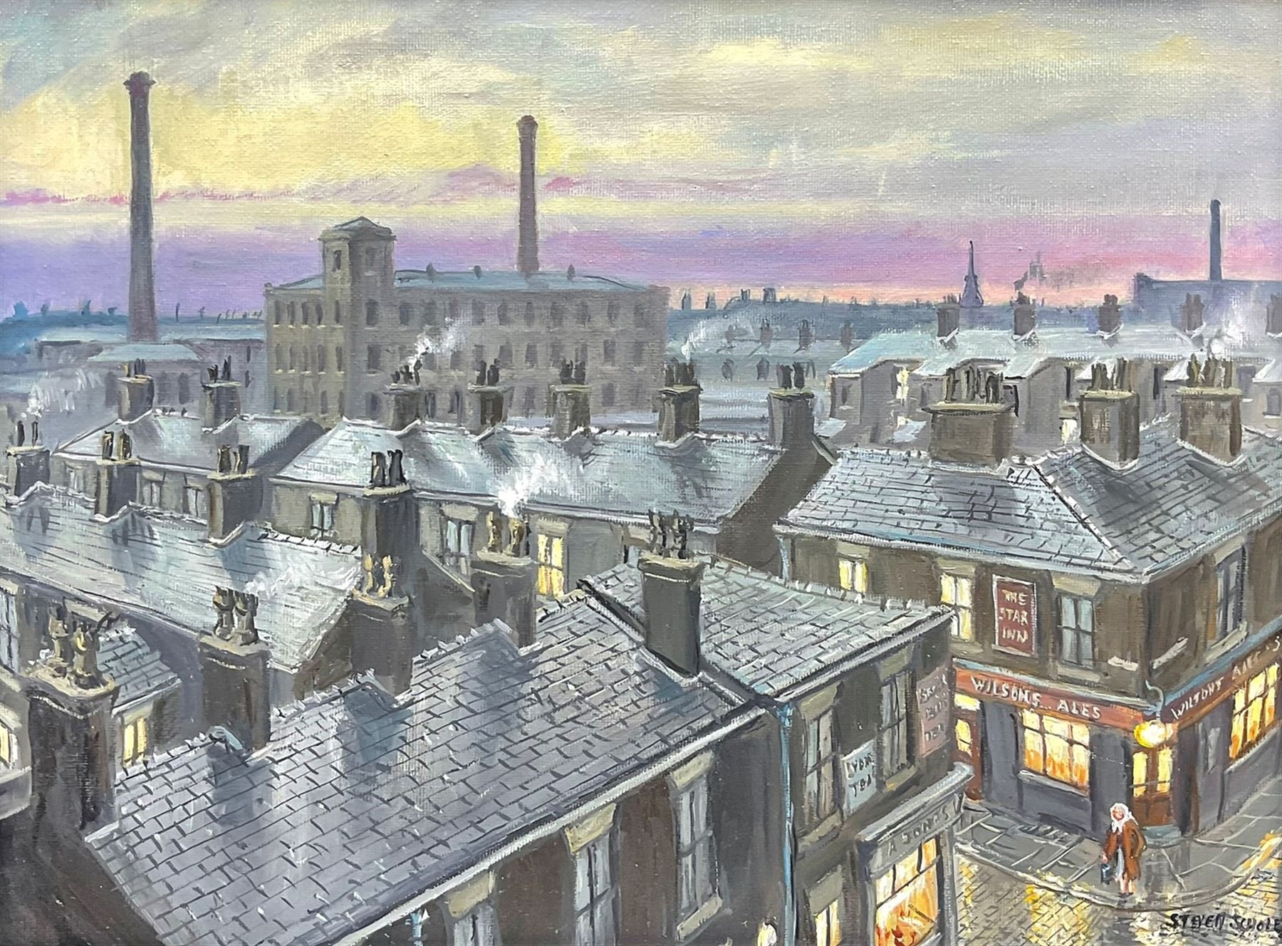 Steven Scholes | Wet Roofs in Salford 1962 (1962) | MutualArt