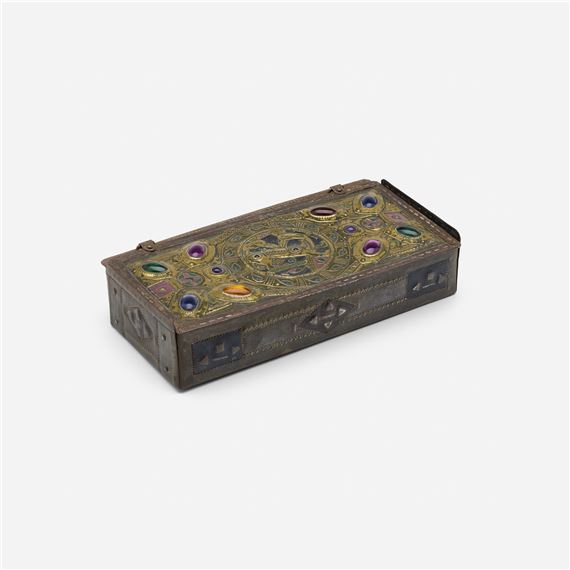 Alfred-Louis-Achille Daguet | Art Nouveau lidded box with stylized ...