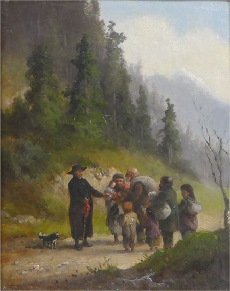 Anton Doll | Gespräch mit dem Dorfpfarrer | MutualArt