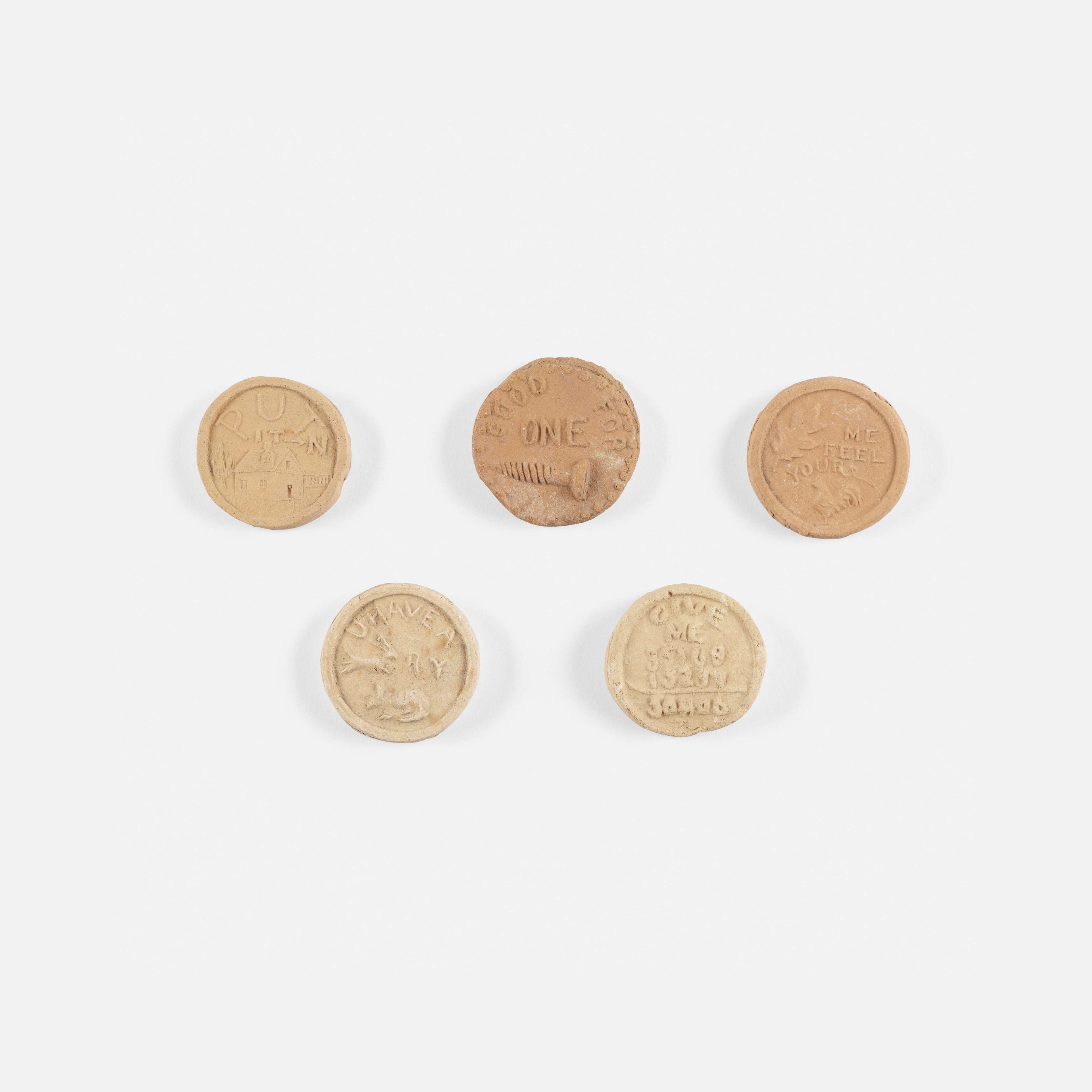 George Ohr | Collection of five brothel tokens | MutualArt