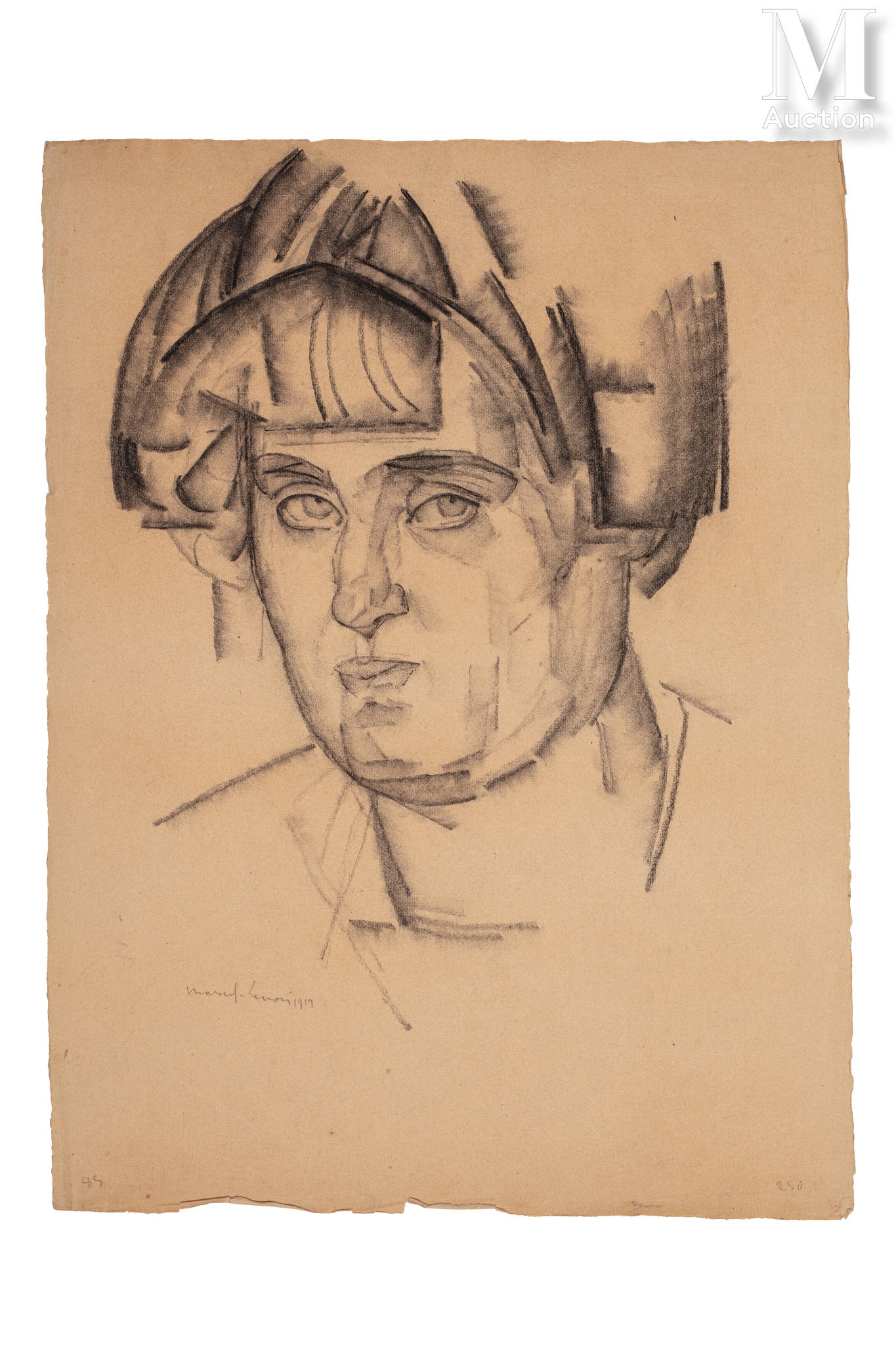 Marcel-Lenoir | Fusain et estompe sur papier | MutualArt