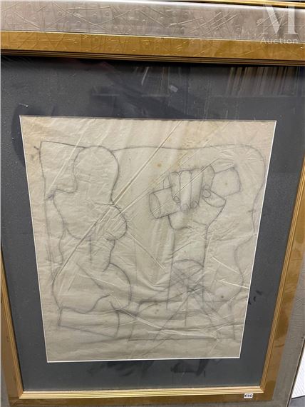 Simone Herman | Dessin au crayon sur papier calque | MutualArt