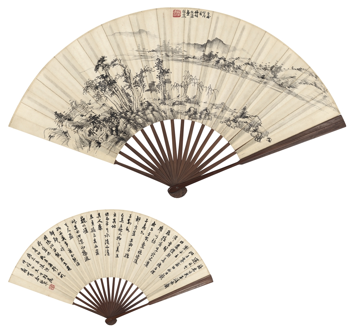 Yu Shaosong | PAVILION BY WATER·CALLIGRAPHY (1922) | MutualArt