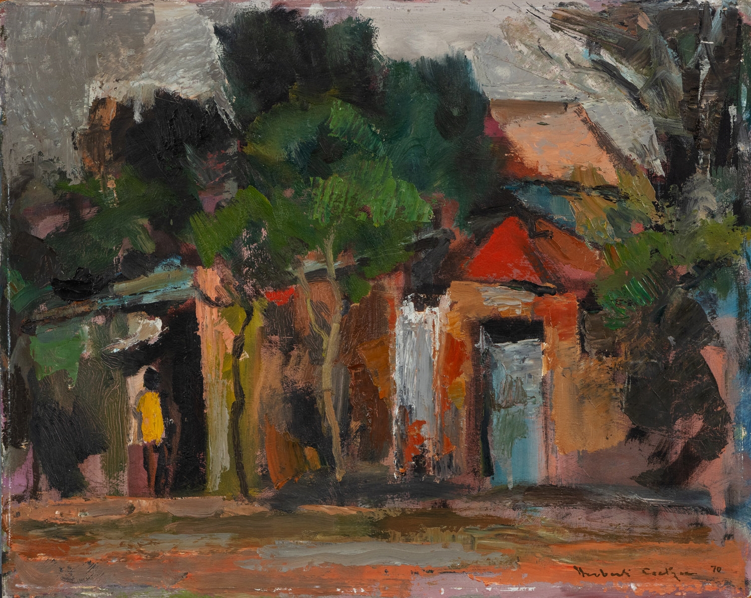 Herbert Harold Coetzee | farmhouses and trees | MutualArt