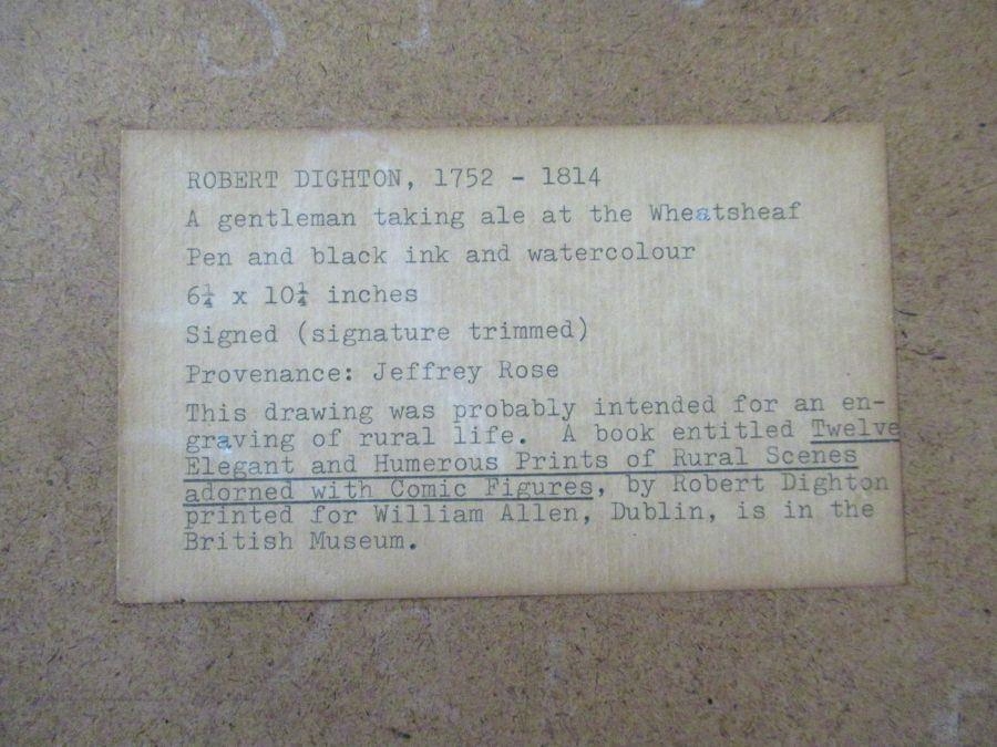 Robert Dighton | A gentleman taking ale at the Wheatsheaf | MutualArt