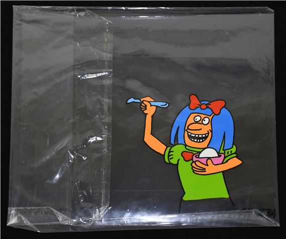 Keith Haring | Sesame Street animation cell from Count to Ten (1991 ...