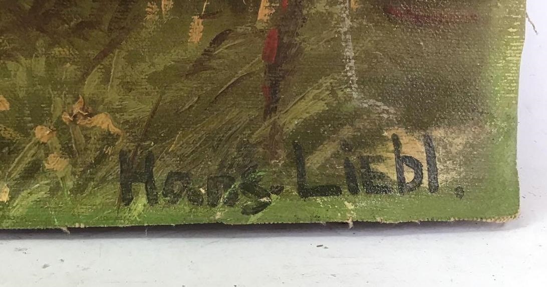 Hans N. Liebl | Pastural landscape overlooking a small village near the ...