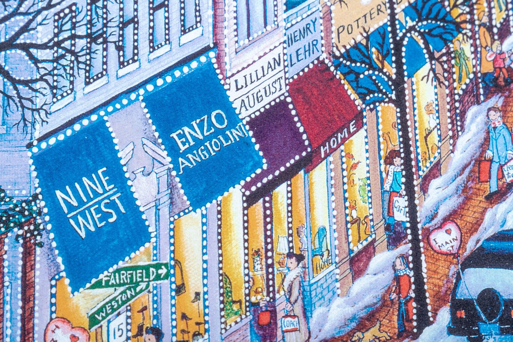 Kathy Jacobsen | Charming Westport CT Street Scene In Winter | MutualArt