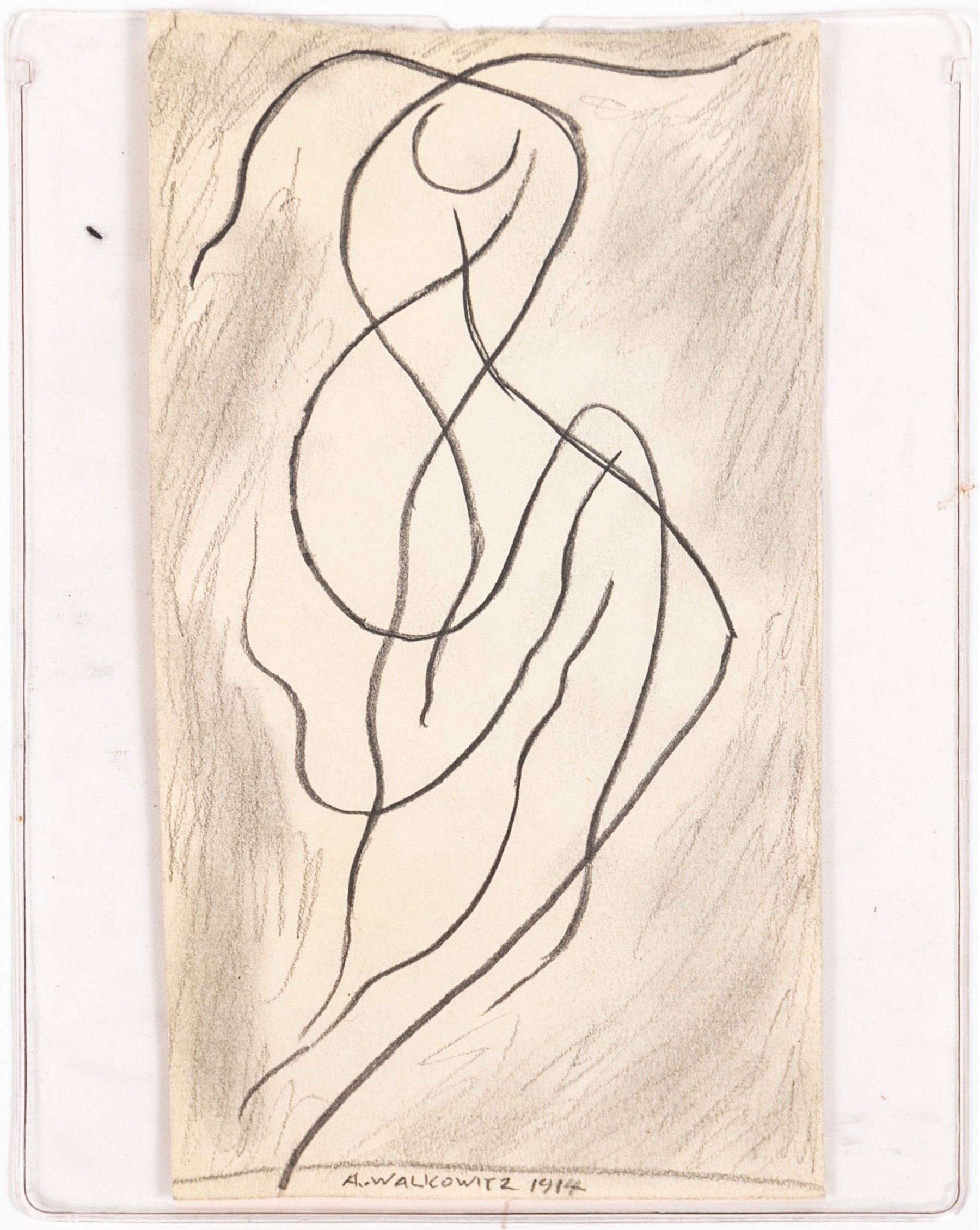 Abraham Walkowitz | Modernist Linear Figure (1914) | MutualArt