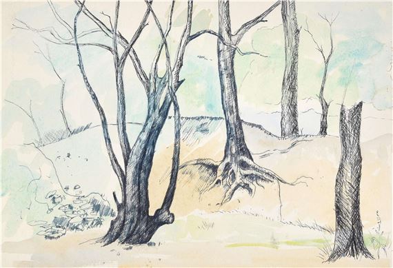 Elwin Hawthorne | EPPING TREE STUDY (Circa 1930) | MutualArt