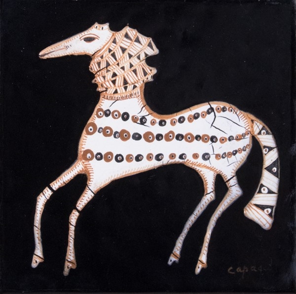 Bruno Capacci | Due piastrelle raffiguranti Cavallo | MutualArt
