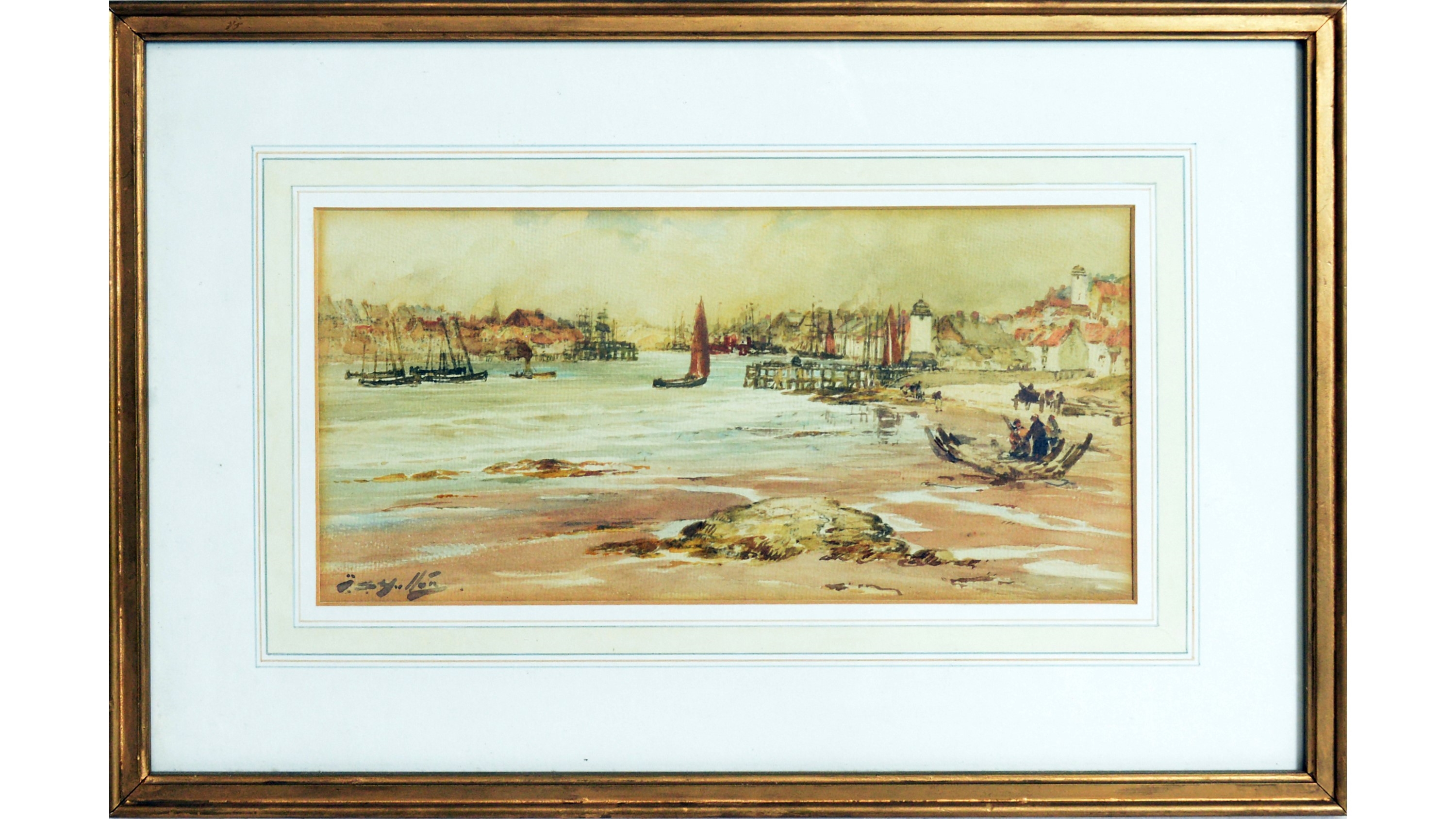 Thomas Swift Hutton | A pair of coastal views, | MutualArt