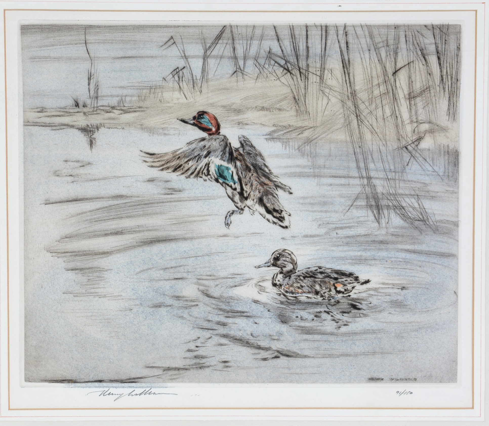 Henry Wilkinson | Ducks Taking Wing, | MutualArt