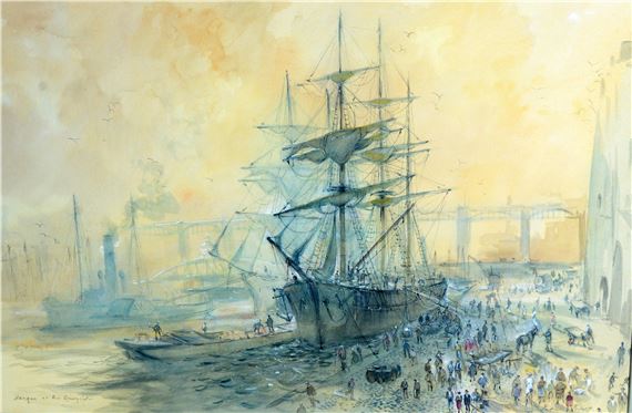 Peter Knox | Banque at the Quayside; with Newcastle High Level Bridge ...