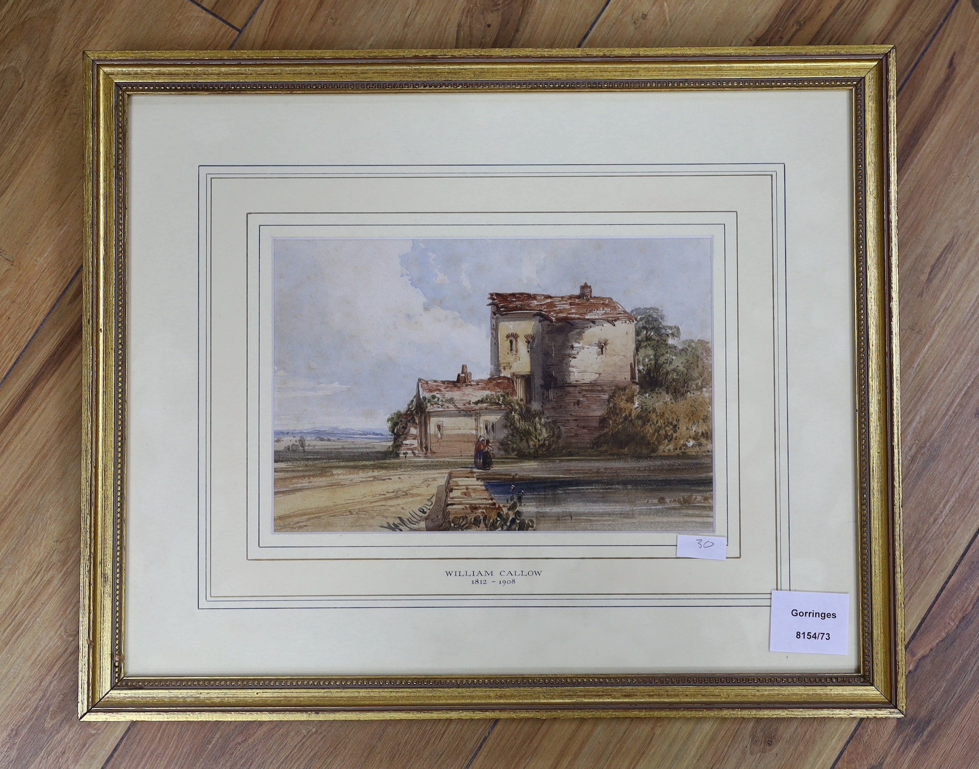 William Callow | Rural view depicting figures and farmhouse | MutualArt