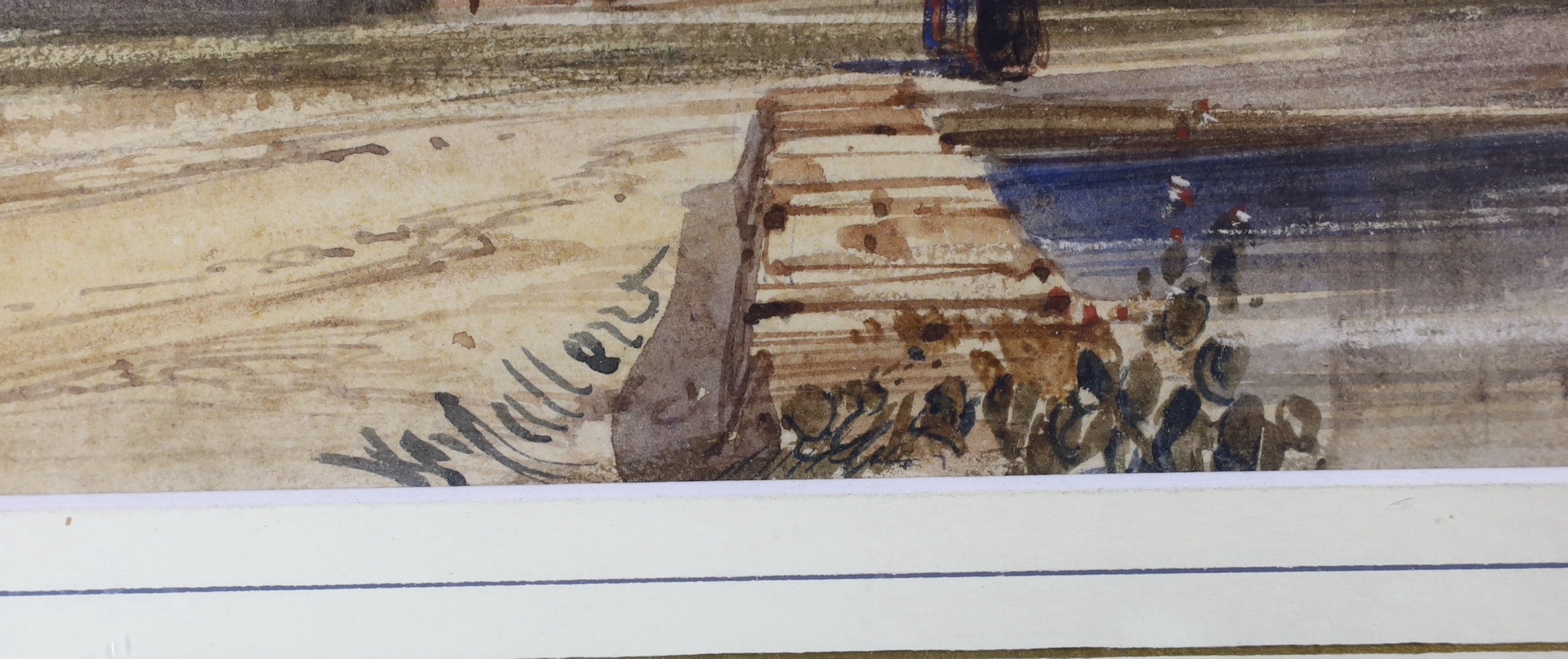 William Callow | Rural view depicting figures and farmhouse | MutualArt