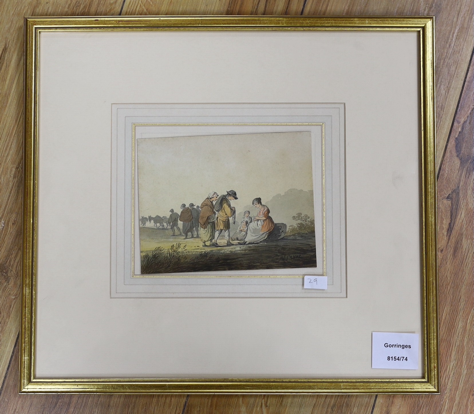 William Payne | Figures crossing a plain | MutualArt