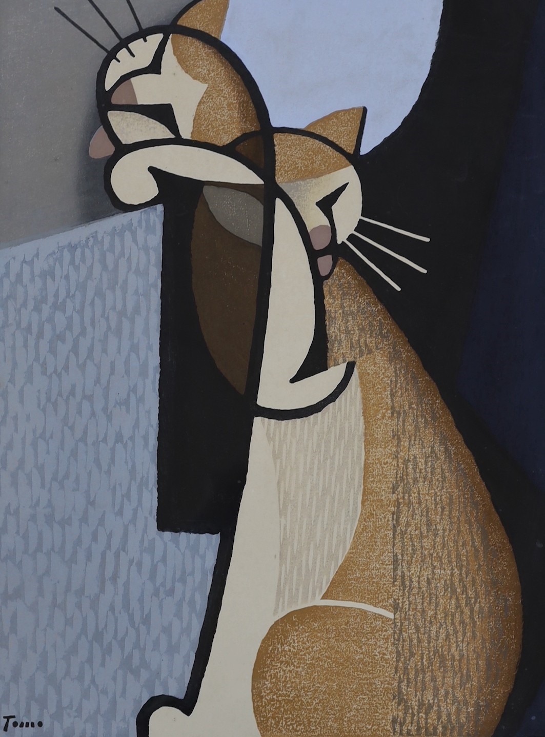 Tomoo Inagaki | ‘Cat Making Up’ | MutualArt