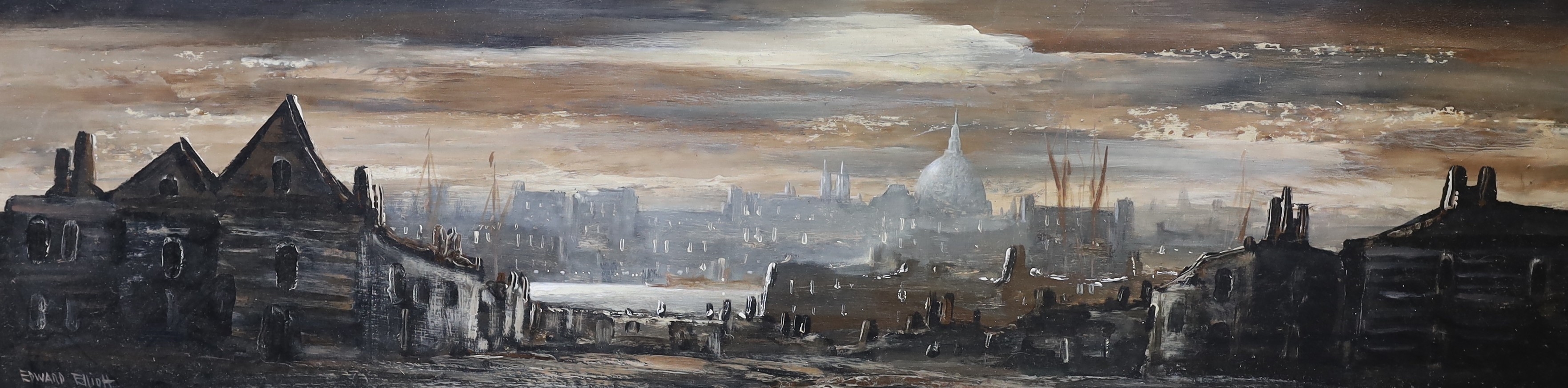 Edward Elliot | London viewed from the Thames | MutualArt
