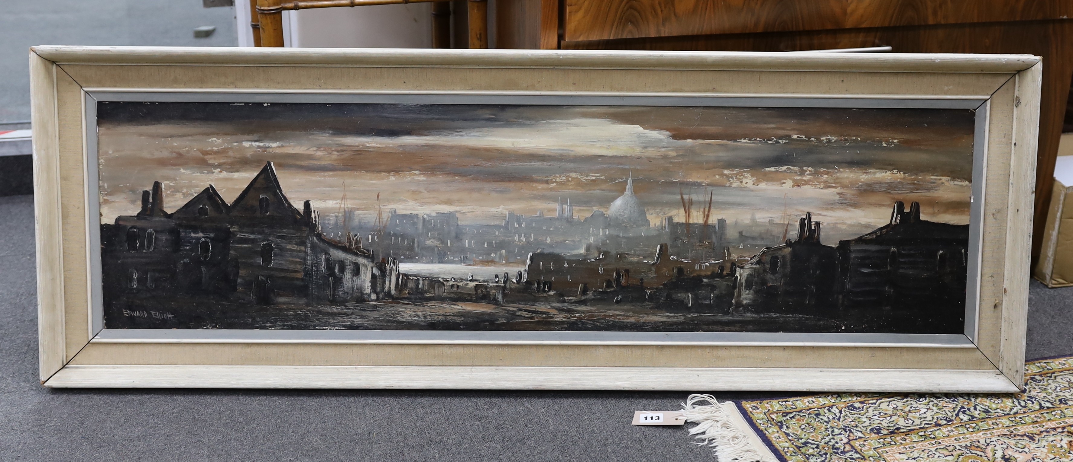 Edward Elliot | London viewed from the Thames | MutualArt