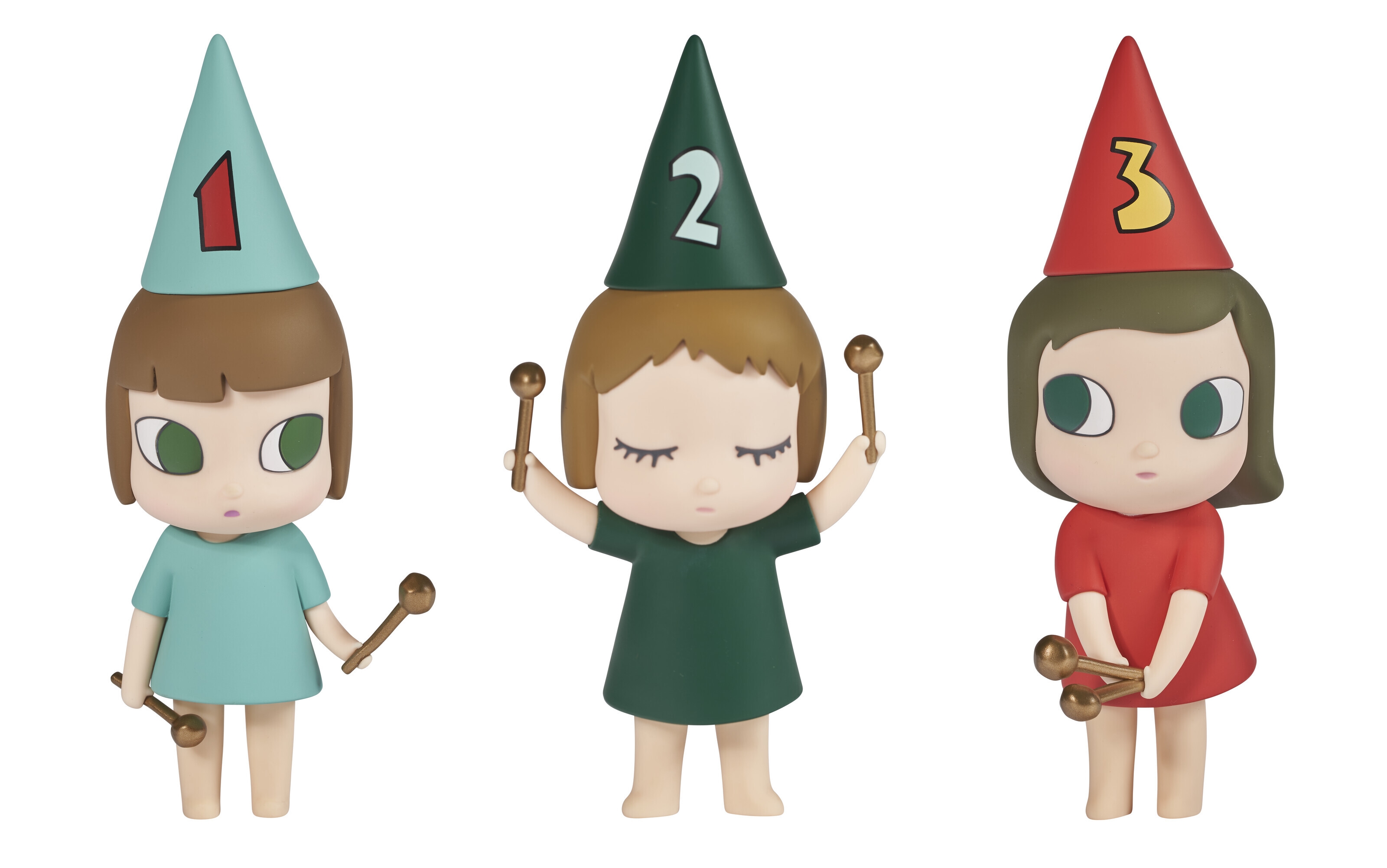 Yoshitomo Nara | 123 Drumming Girls (2020) | MutualArt