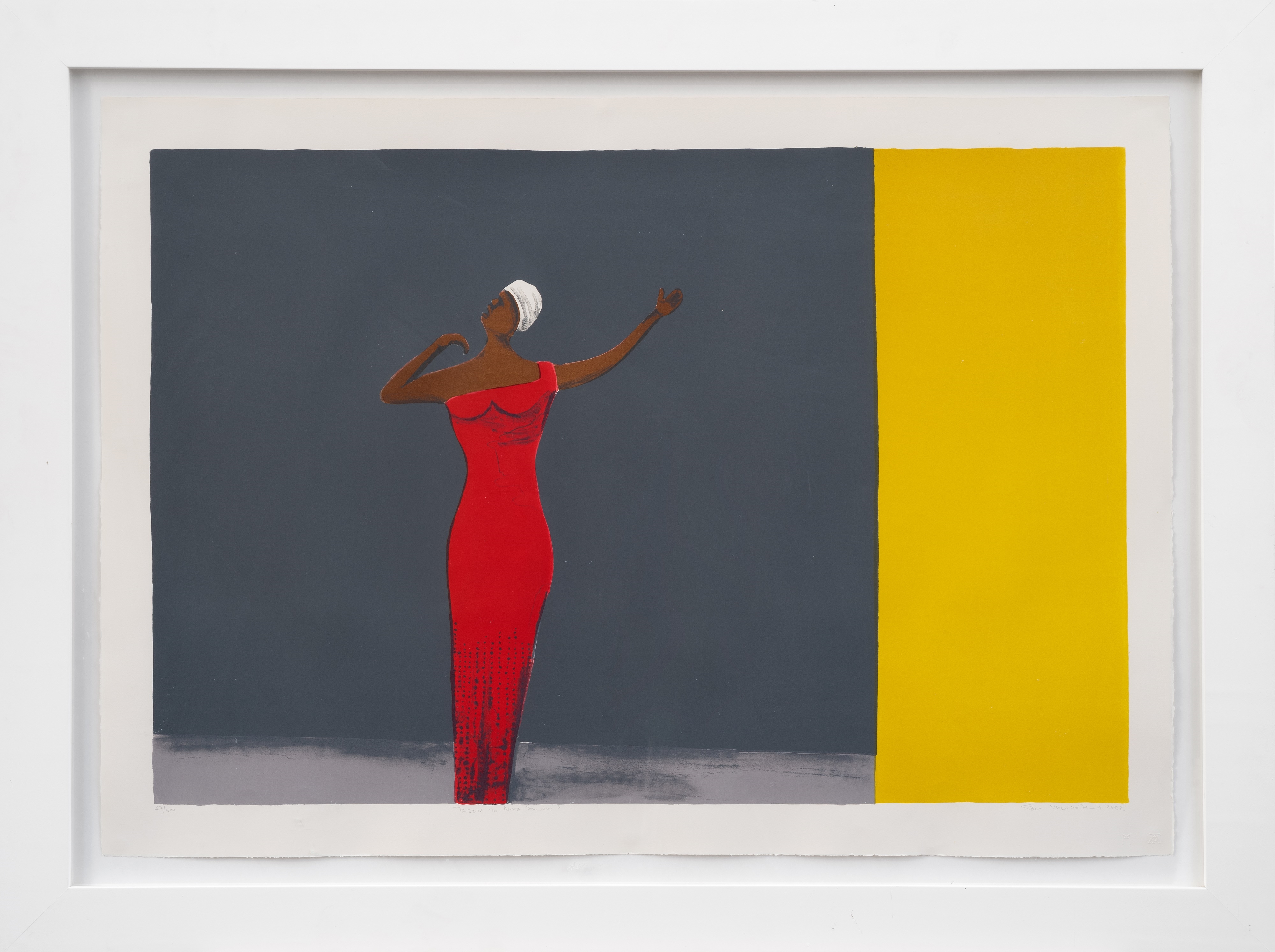 Sam Nhlengethwa | Tribute to Nina Simone (2002) | MutualArt