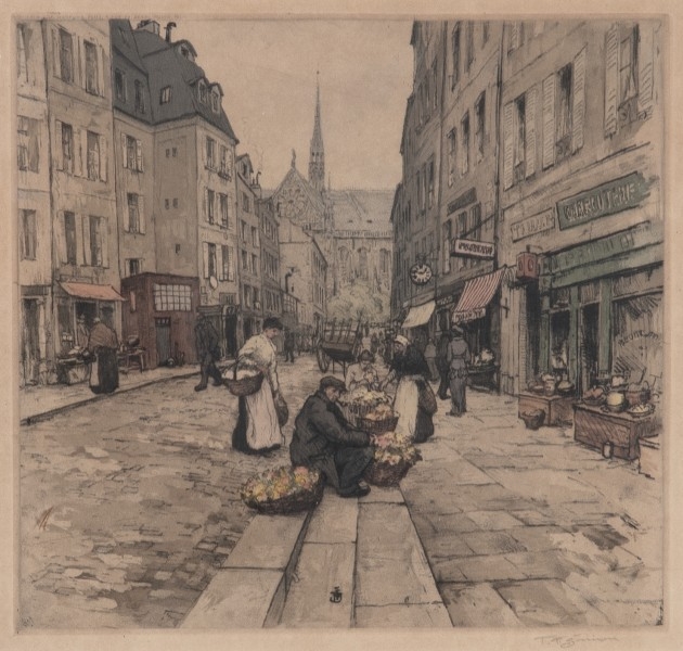 Tavik F. Simon | Rue Saint Jacques Paris (1922) | MutualArt