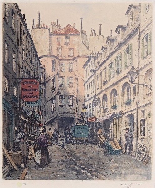 Tavik F. Simon | Rue Saint Jacques Paris (1922) | MutualArt
