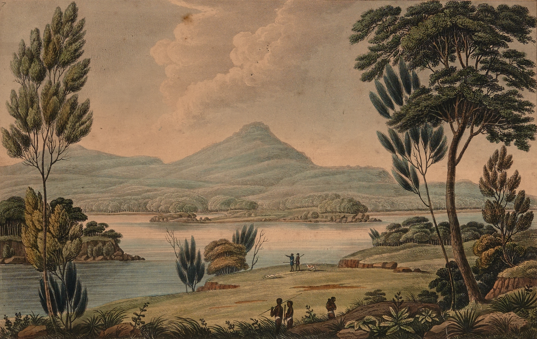 Joseph Lycett | Sugarloaf Mountain Near Newcastle, NSW | MutualArt