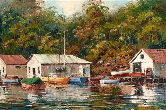 John Hingerty | Middle Harbour Morning (1977) | MutualArt