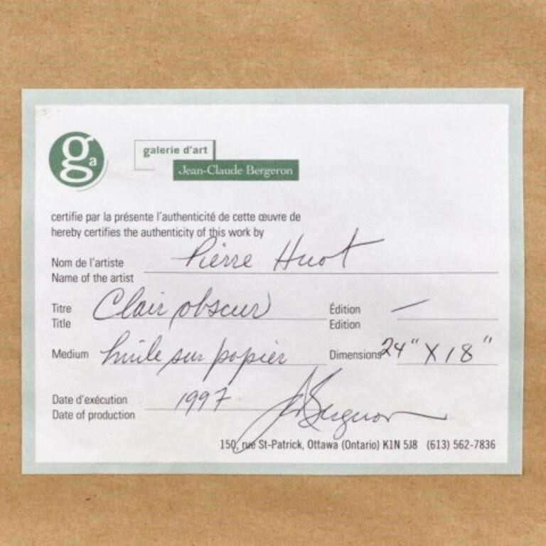 Pierre Huot | “Clair obscure” (Obscure clarity) | MutualArt