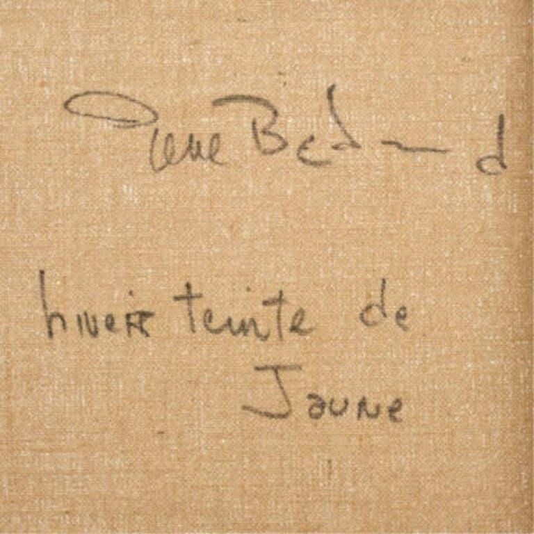 Pierre Bedard | “Hiver teinte de Jaune” (winter tainted in yellow ...