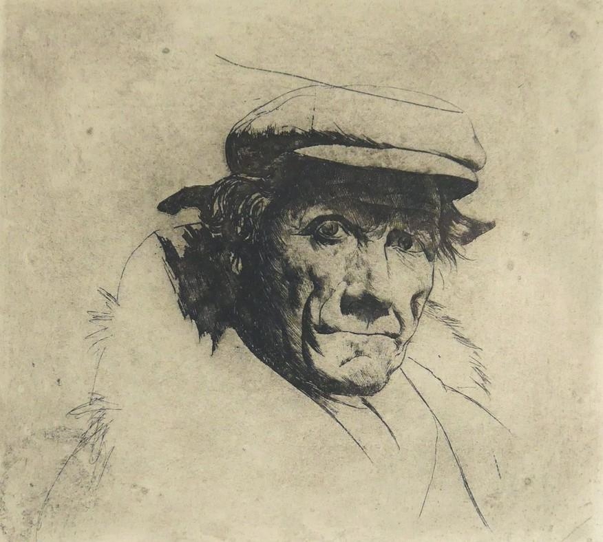 Joseph Stella | Old Man with Cap and Old Woman Reading | MutualArt