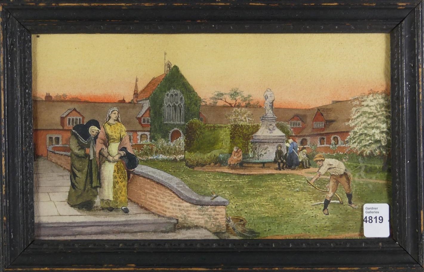 Beatrice Smith | Courtyard at Sunset | MutualArt