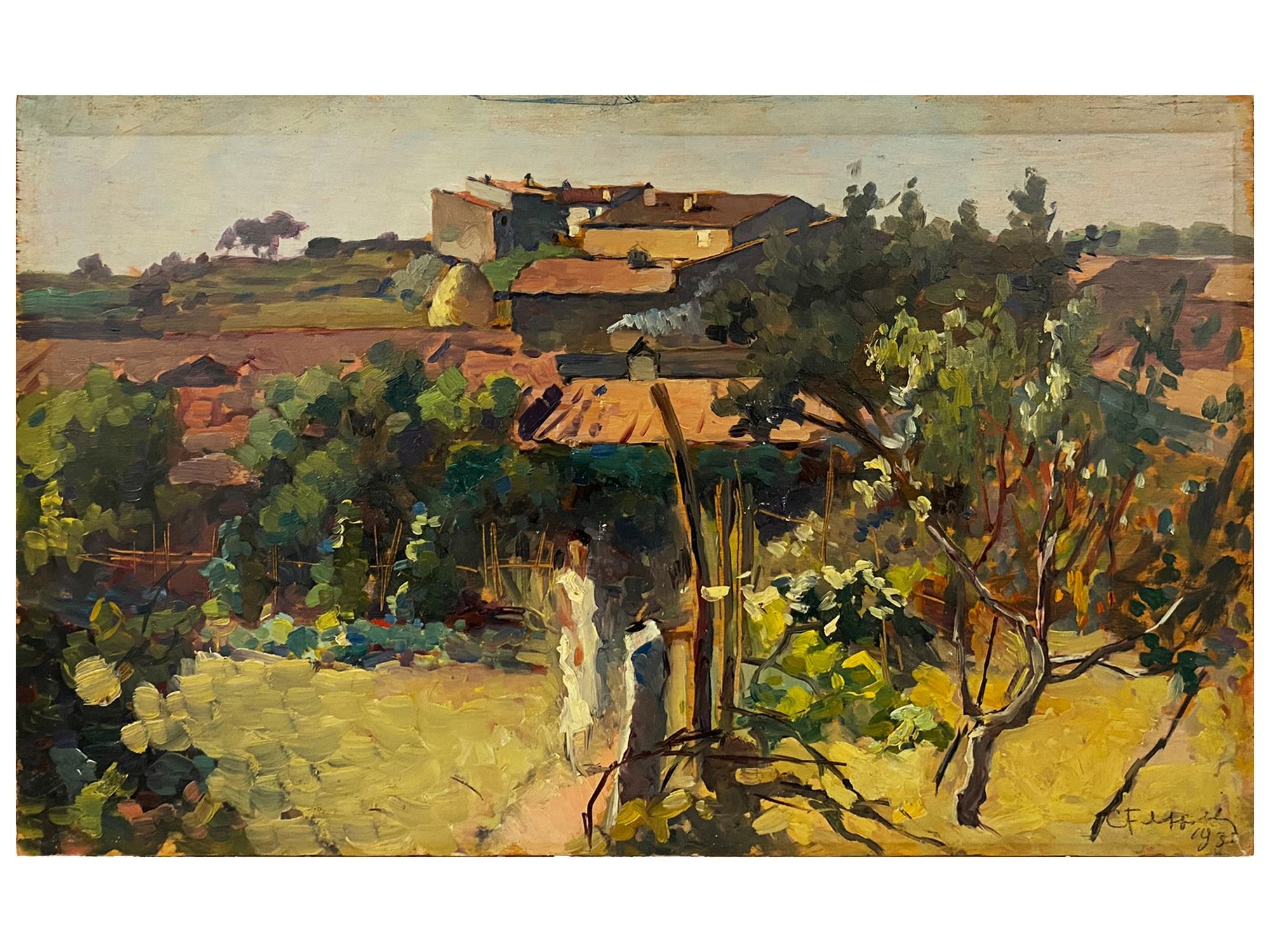 Cafiero Filippelli | Country Landscape with Figure | MutualArt