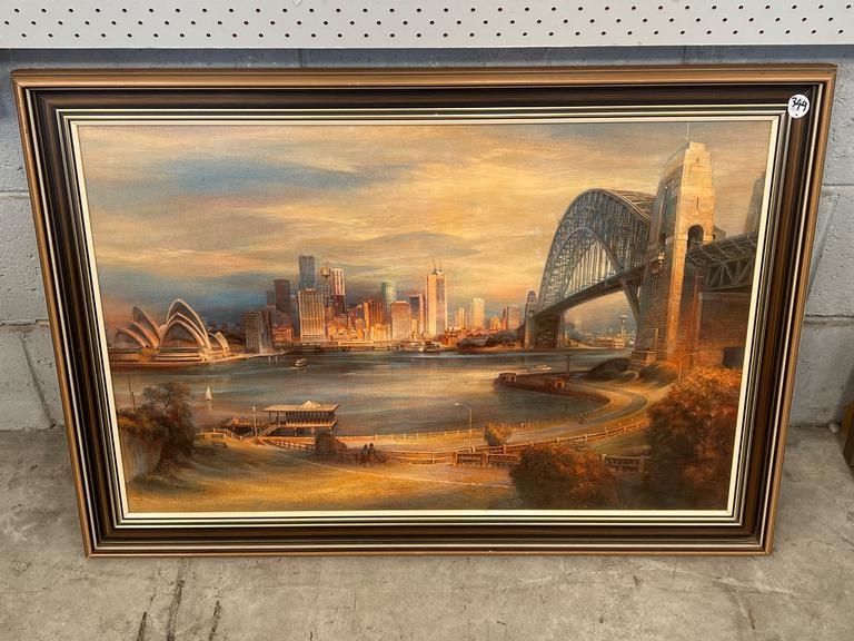 Kenneth Jack | FRAMED PAINTING SYDNEY FROM KIRRIBILLI BY KENNETH JACK ...