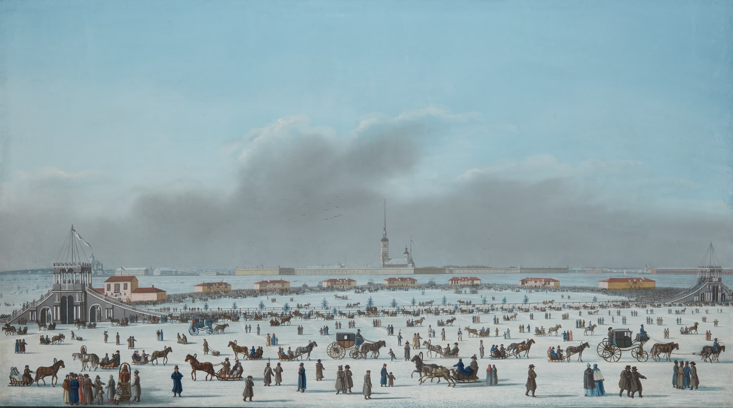 Johann W.g. Barth | Winter festival on Neva, circa 1815 | MutualArt