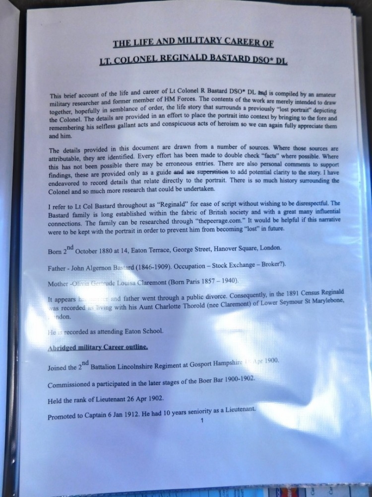 Josephine Elizabeth Aveline | Portrait of Lieutenant Colonel Reginald ...