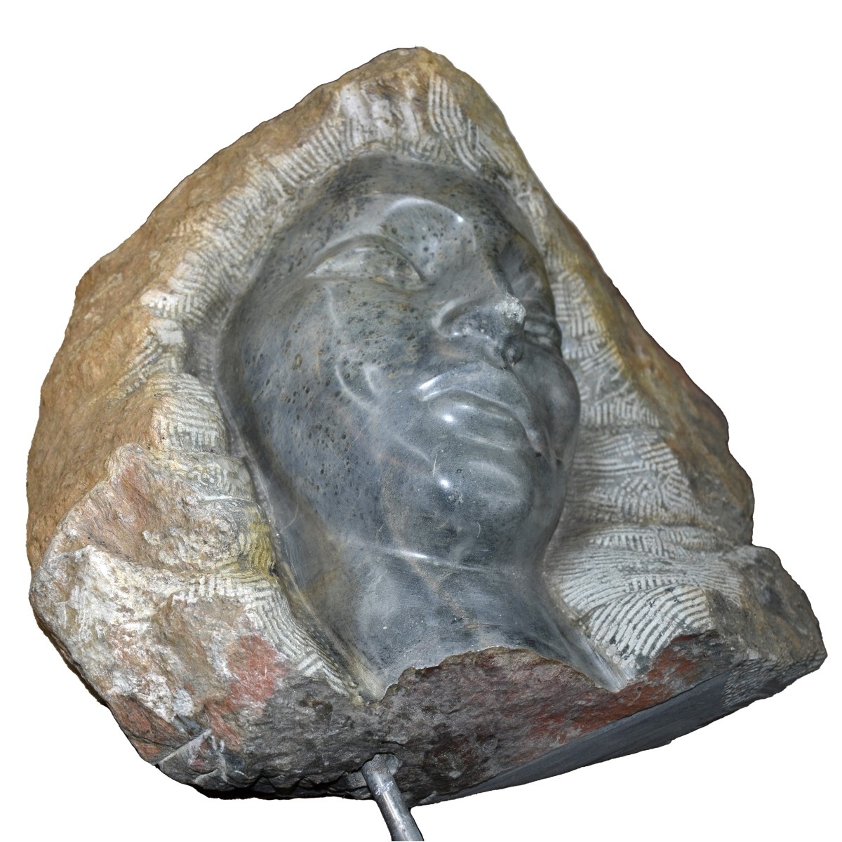 Michael Barkin | Large Carved Alabaster Figural Sculpture of the Visage ...