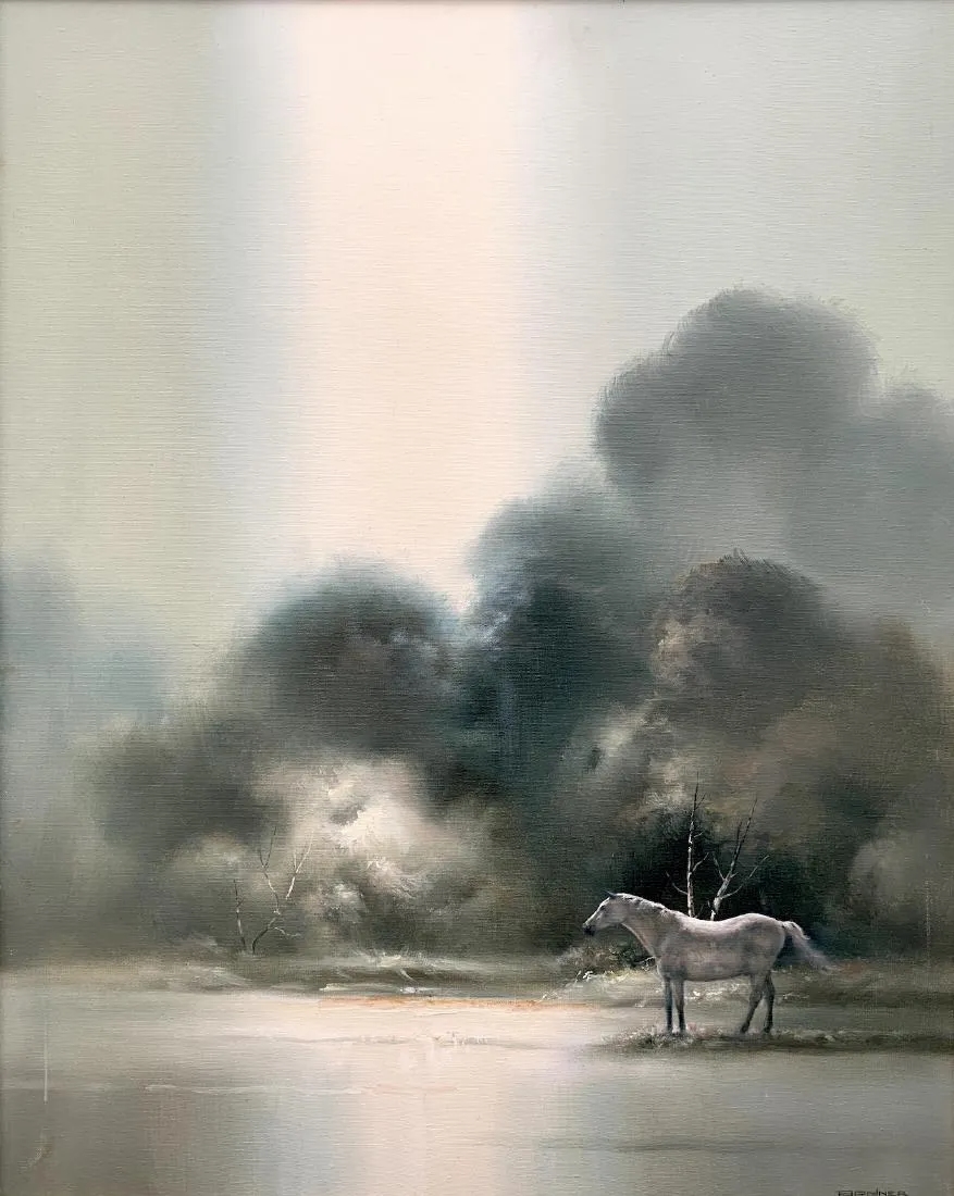 Joseph Bodner | Horse in a Forest | MutualArt