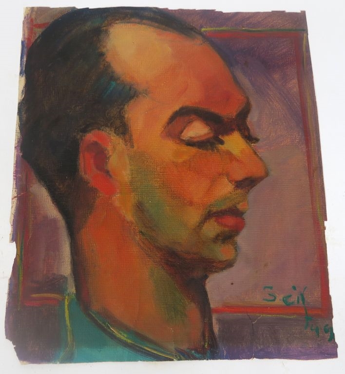 Seif Wanly | Portrait de Charles Zamar (1949) | MutualArt