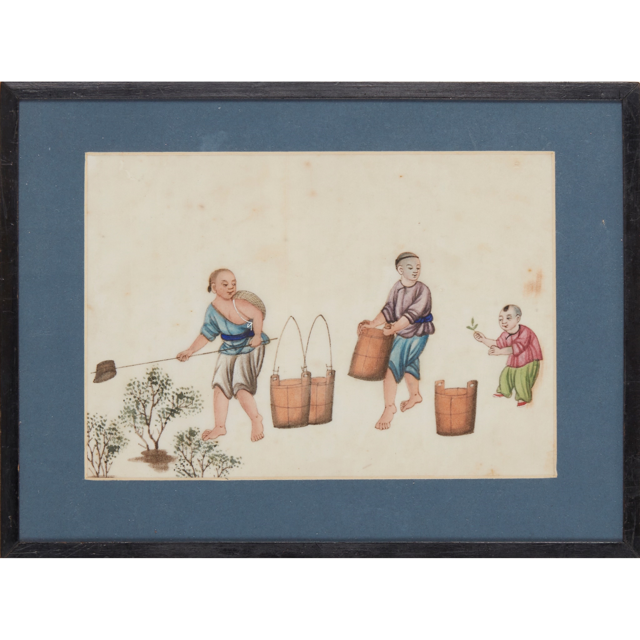 Chinese School, 19th Century | GROUP OF SIX PAINTINGS ON PITH PAPER ...