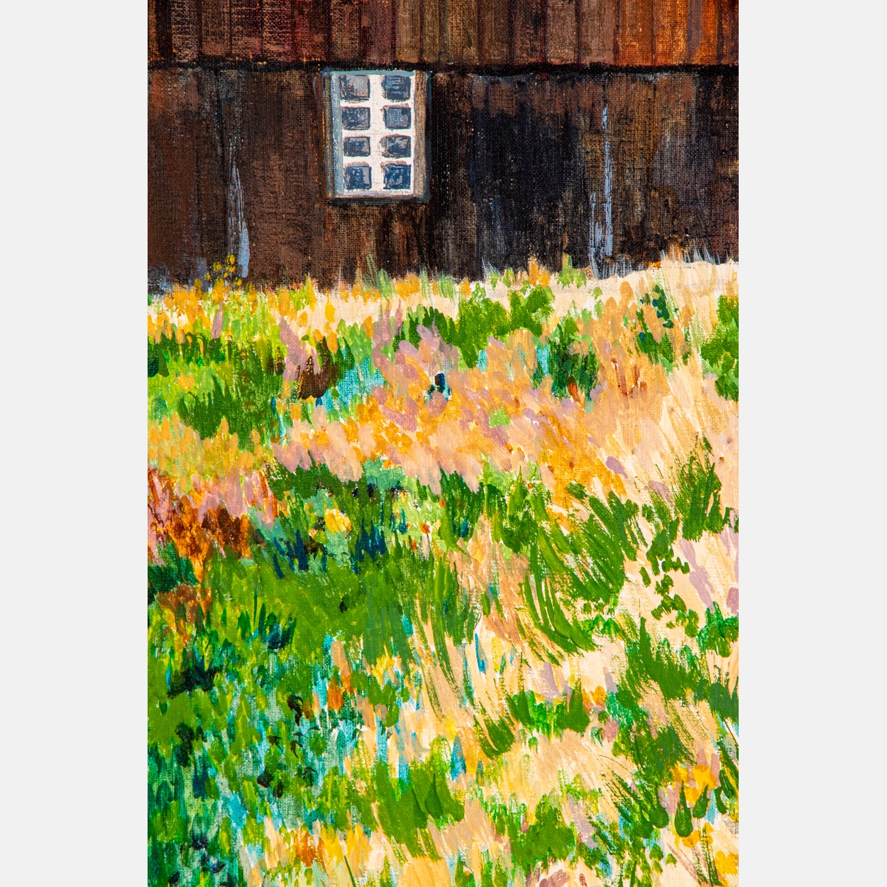 Gloria Plevin | Chautauqua Barn in Landscape (1993) | MutualArt