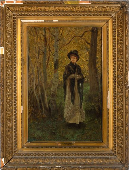 George Henry Boughton | A Stroll through the Woods | MutualArt