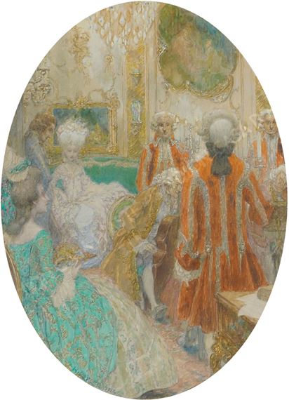 Heinrich Lefler | Boy and girl | MutualArt